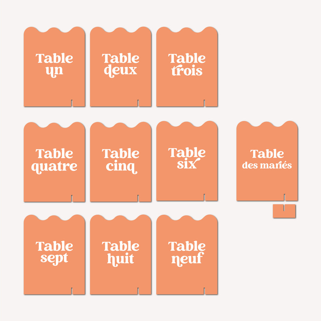 Noms de table - Sur la table | Les Mignonneries