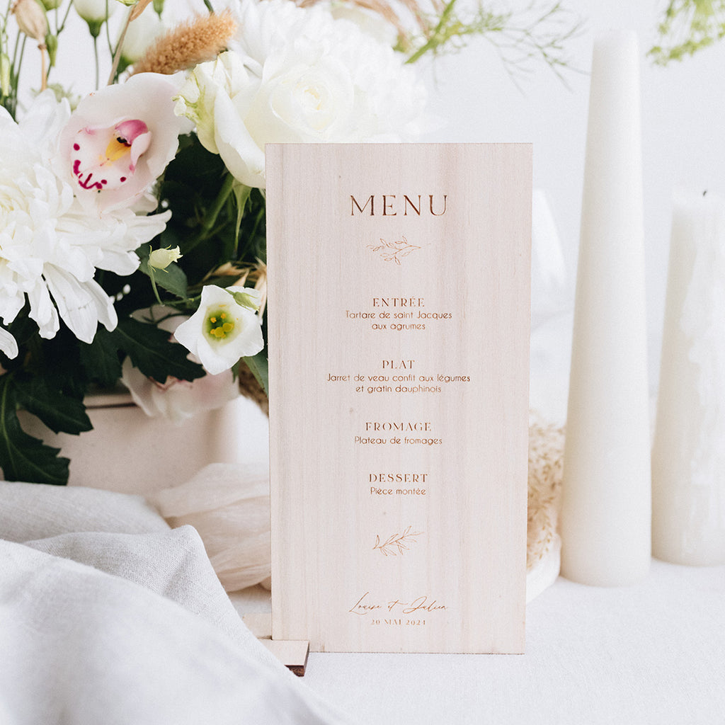 Menus - Sur la table | Les Mignonneries