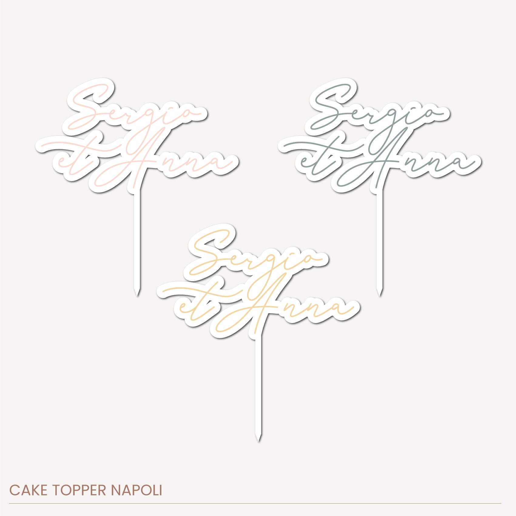 Cake topper "Napoli" l Les Mignonneries