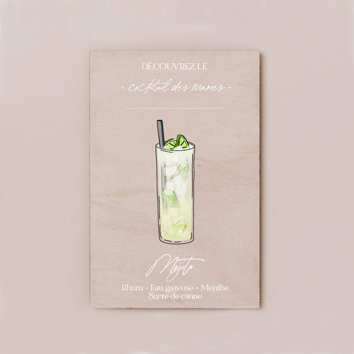 Carte des cocktails sur mesure l Les Mignonneries