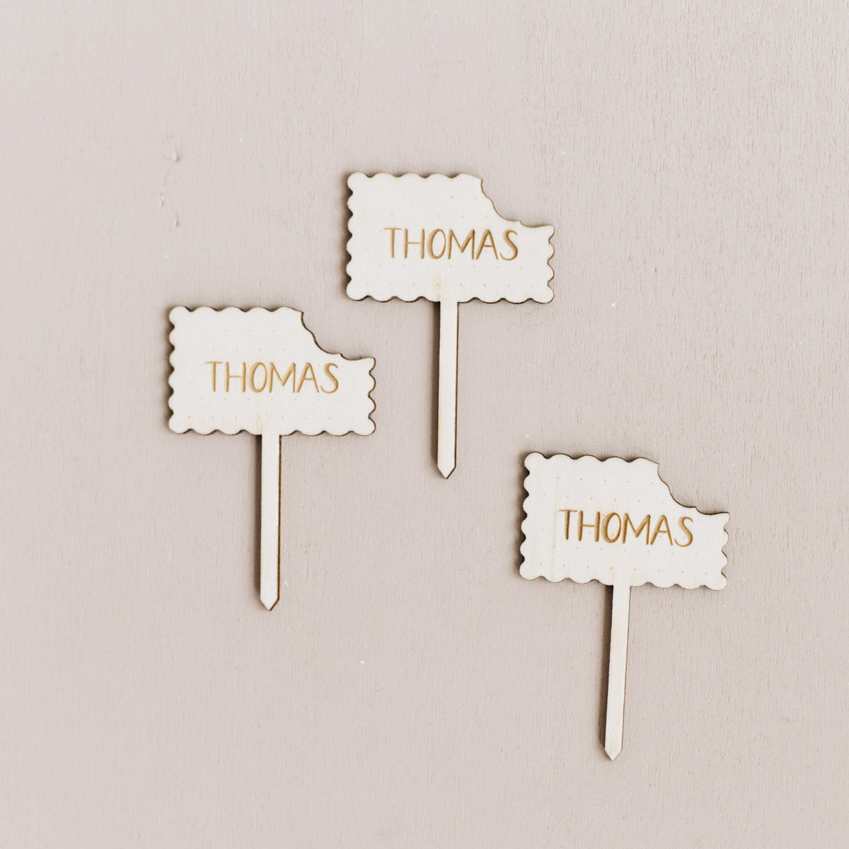 10 mini cake toppers biscuit "Milk and Cookies" – Les Mignonneries